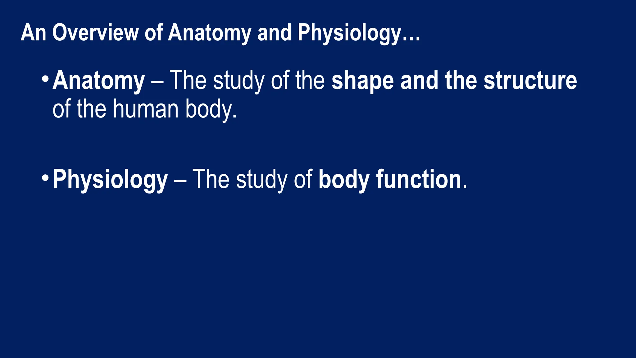2.GeneralAnatomicalTerminology,MajorBodyRegions ...