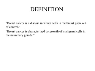 2.Breast carcinoma AND ABNORMALITIES IN BREAST | PPTX