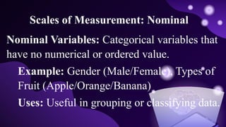Kinds of Variables and their Uses in Quantitative Research | PPTX