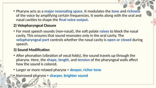 2.5 Role of Nasal & Pharyngeal Cavity in Voice Production (aqsa mehsood ...