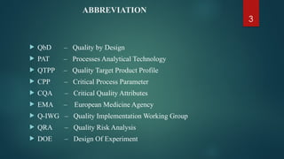 QUALITY BY DESIGN qbd quality by design cad cadd | PPTX