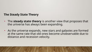 Steady state theory and Oscillating universe | PPTX