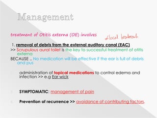 2. Otitis Externa Notes Comprehensive data about it | PDF