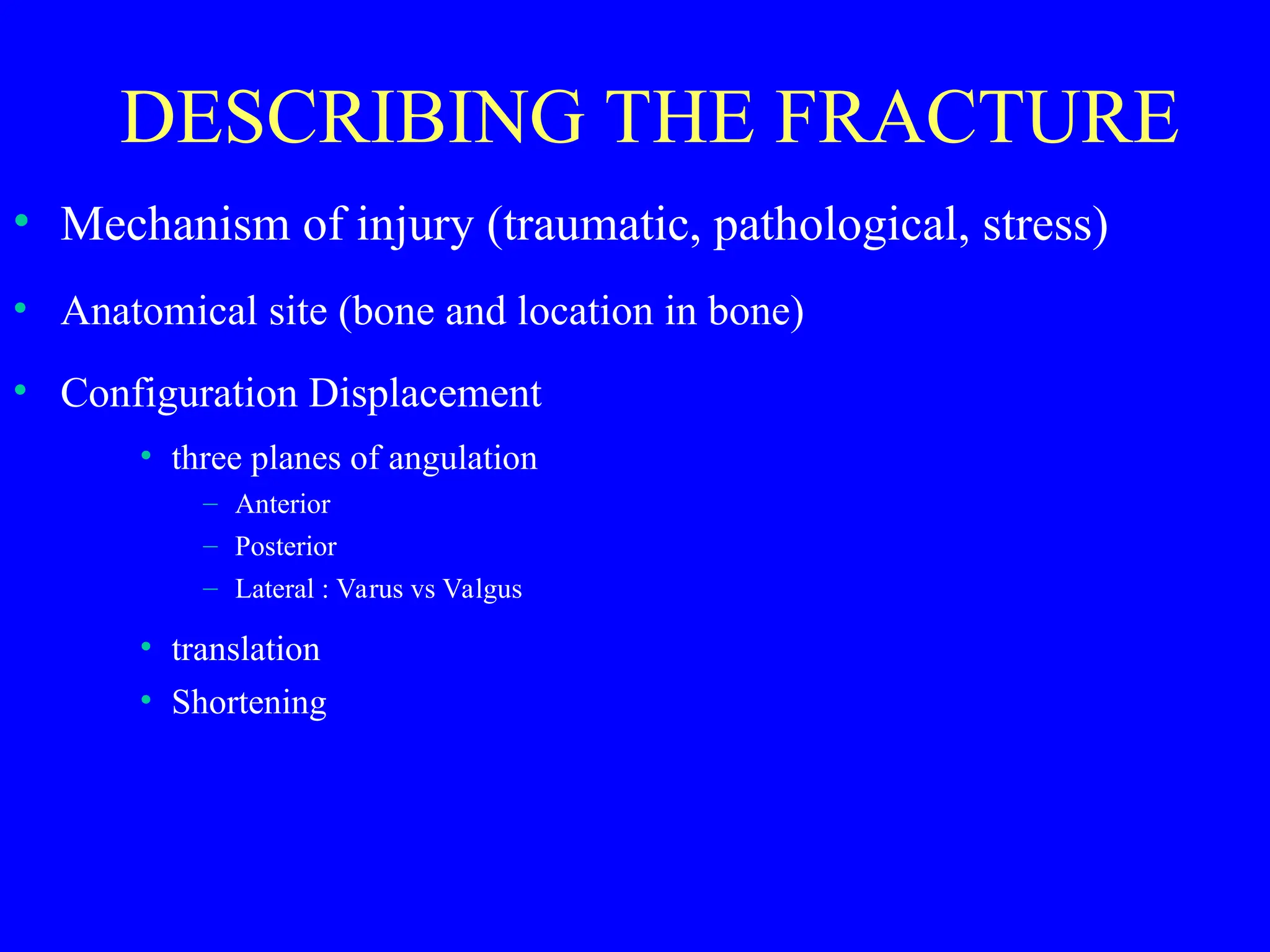 Fracture of long bone and it's Rx strategies | PPT
