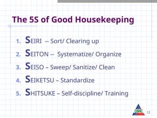 2. Housekeeping and 5s for semior high school | PPT