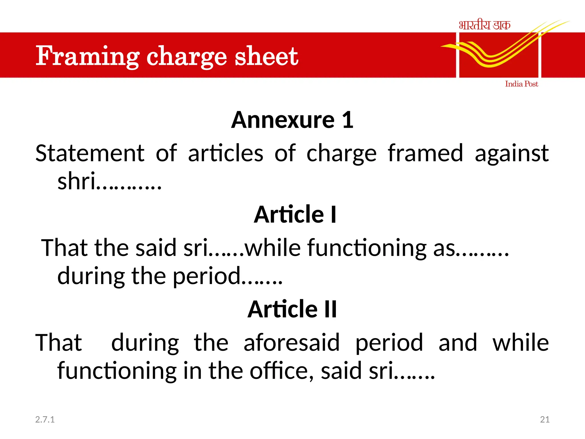2.7.1_ Issue of charge sheet sheet .pptx