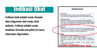 2. MATERI INDIKASI OBAT BASUKI SEKOLAH TINGGI ILMU KESEHATAN | PDF