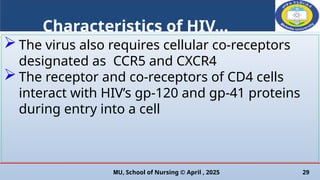 2. Virology, Life Cycle, and Pathogenesis of HIV.pptx