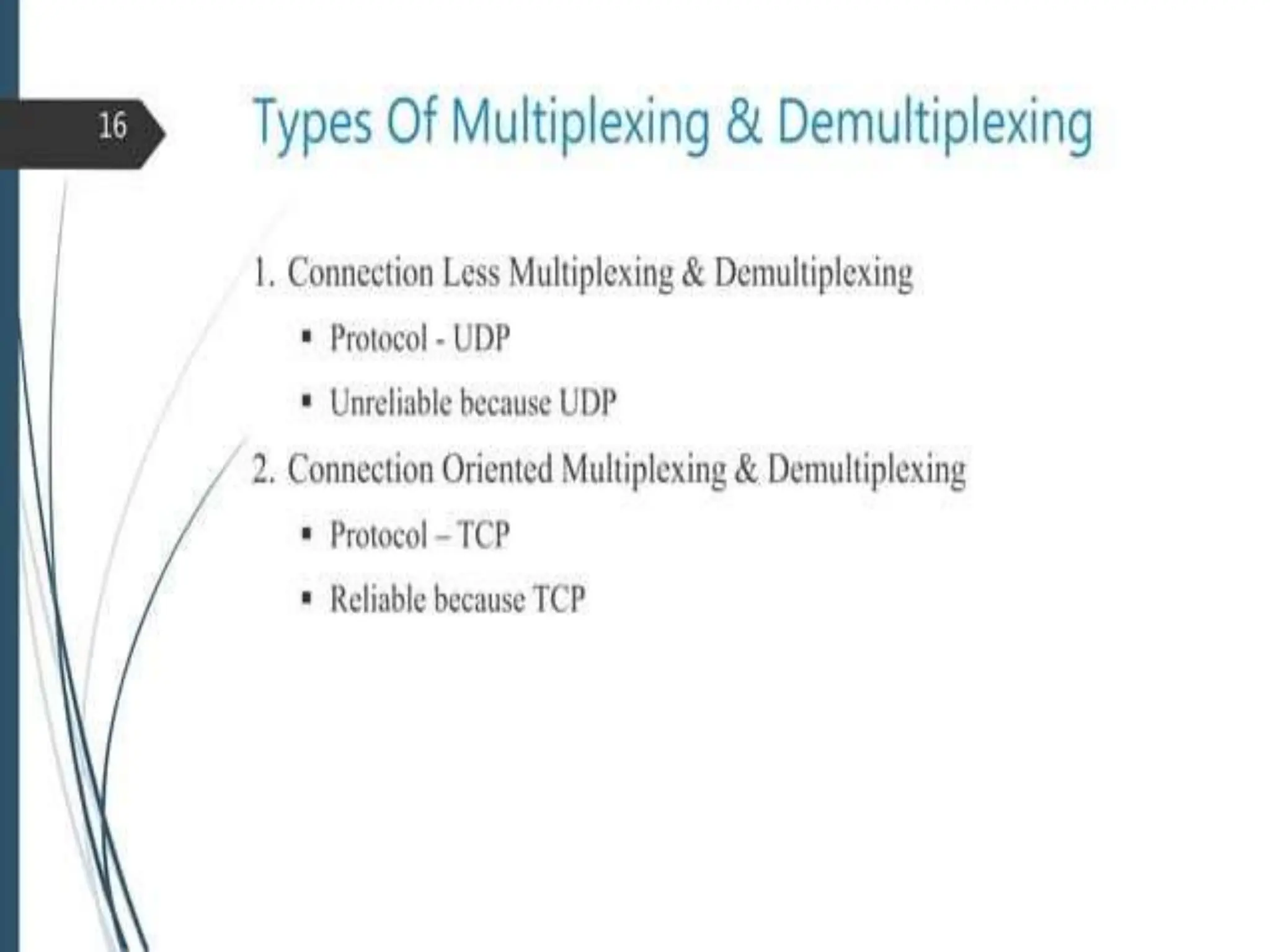Multiplexing and Demultiplexing in Transport layer | PDF