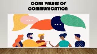 Core Values of Communication - Diass -humss | PPTX