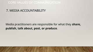 Core Values of Communication - Diass -humss | PPTX