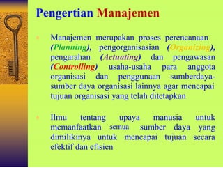 2. Definis Dan Fungsi Manajemen .pptxasd | PPTX