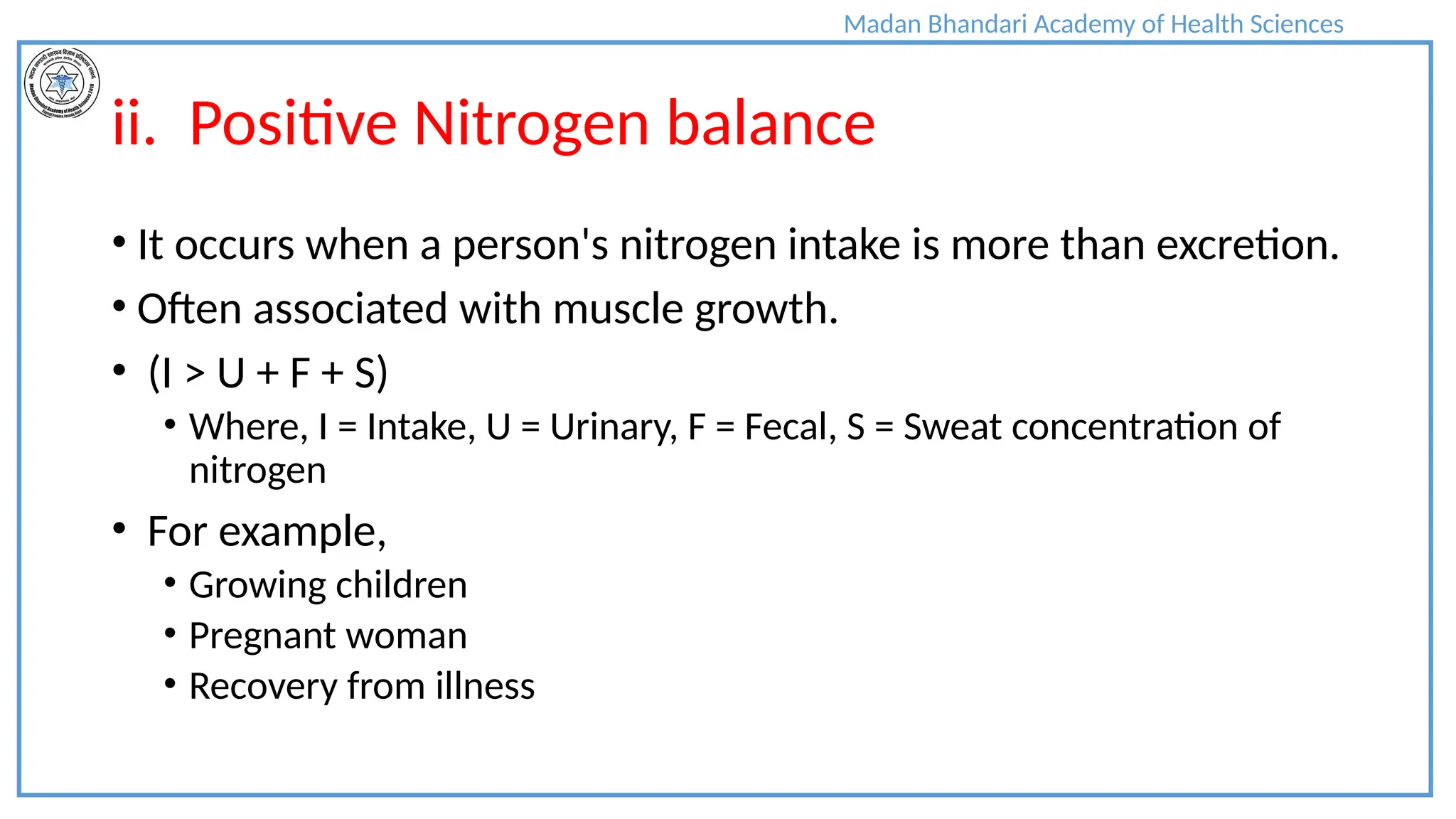 Nitrogen balance , Nutritive value of proteins | PPTX