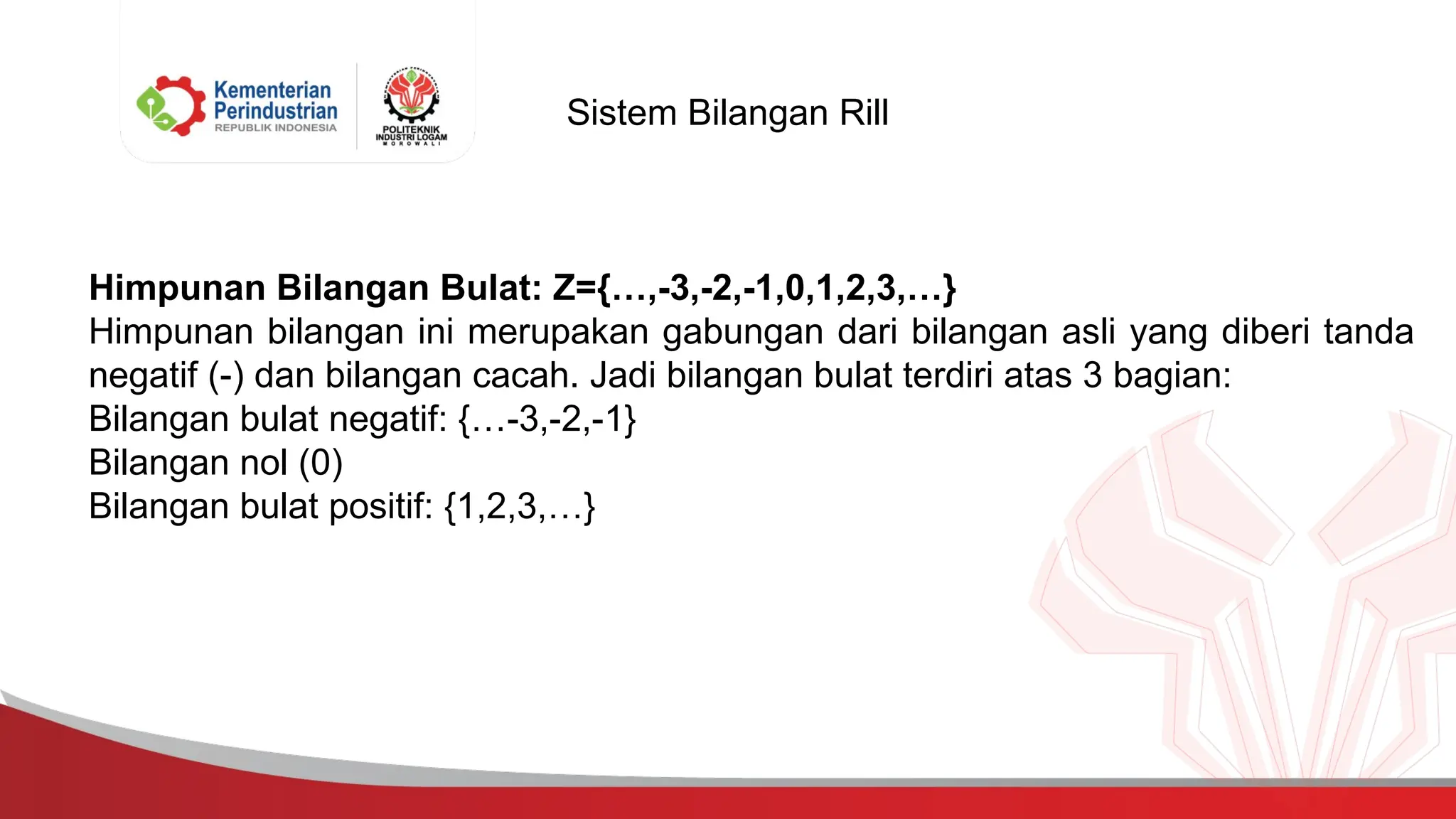 2. Bilangan Rill, Operasi Bilangan Rill, Rumus dasar aljabar.pptx