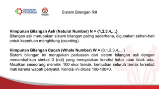 2. Bilangan Rill, Operasi Bilangan Rill, Rumus dasar aljabar.pptx