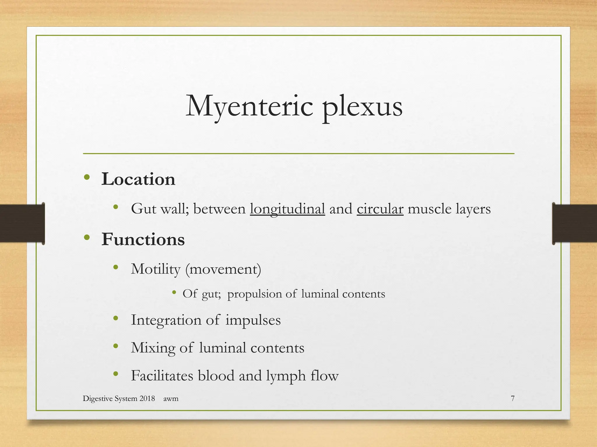 2. Neuromyogenic control of alimentary canal function 2018.pptx