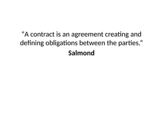2. Contract Act 1872, Introduction, difference between Agreement and ...
