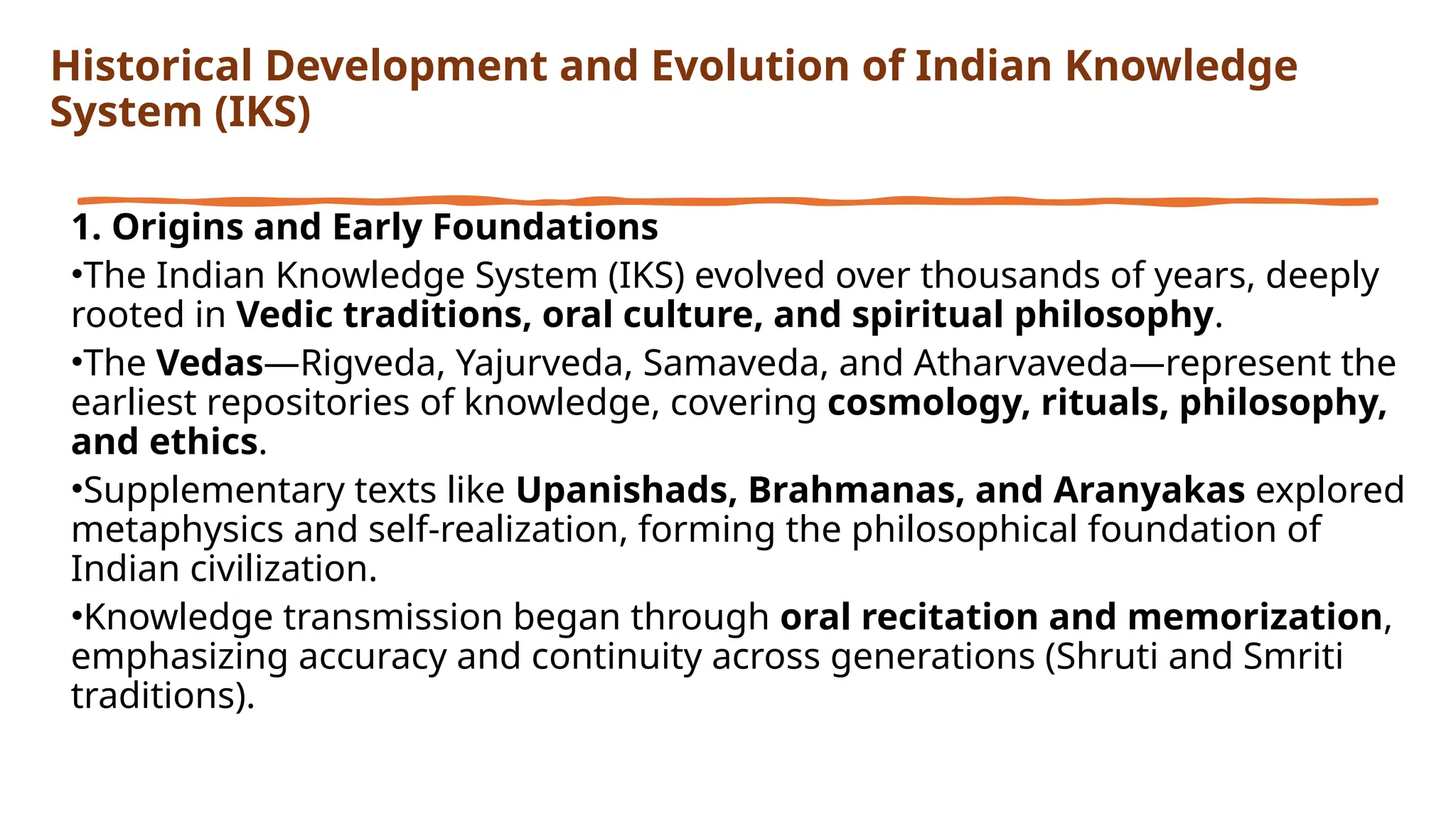 Historical Development and Evolution of Indian Knowledge system | PPTX