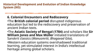 Historical Development and Evolution of Indian Knowledge system | PPTX