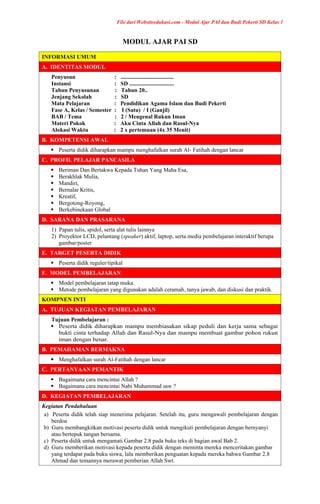 2. Modul Ajar SEKOLAH DASAR SD/MI BAB 2.docx