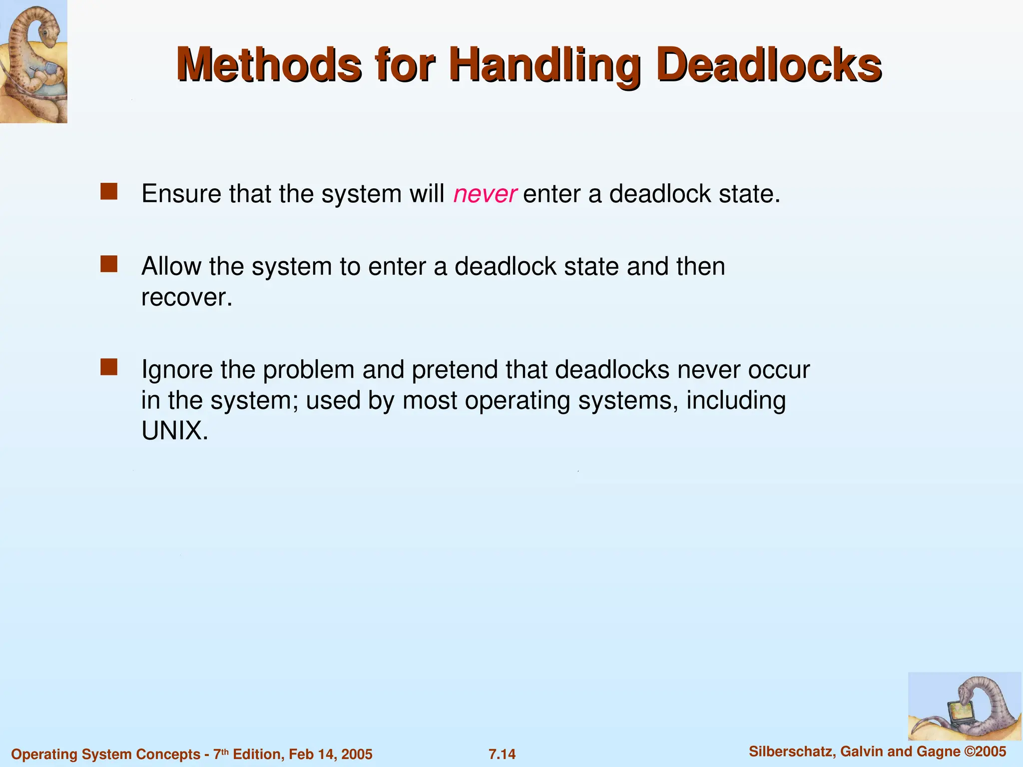 Operating Systems Deadlock From Silberchatz | PPT