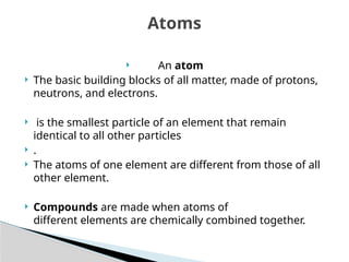 2. Structure of atom, molecules, elements and compounds..pptx