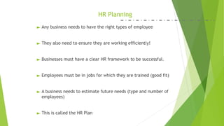 2.1 IB Business Intro. To Human Resources | PPTX