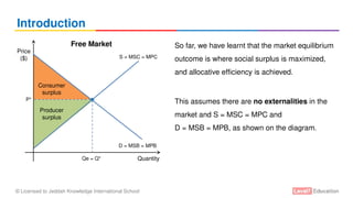 2.08 Market failure - externalities and common pool or common access ...