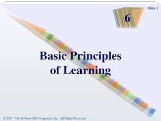 2.Basic principles of learning - presentation | PPTX
