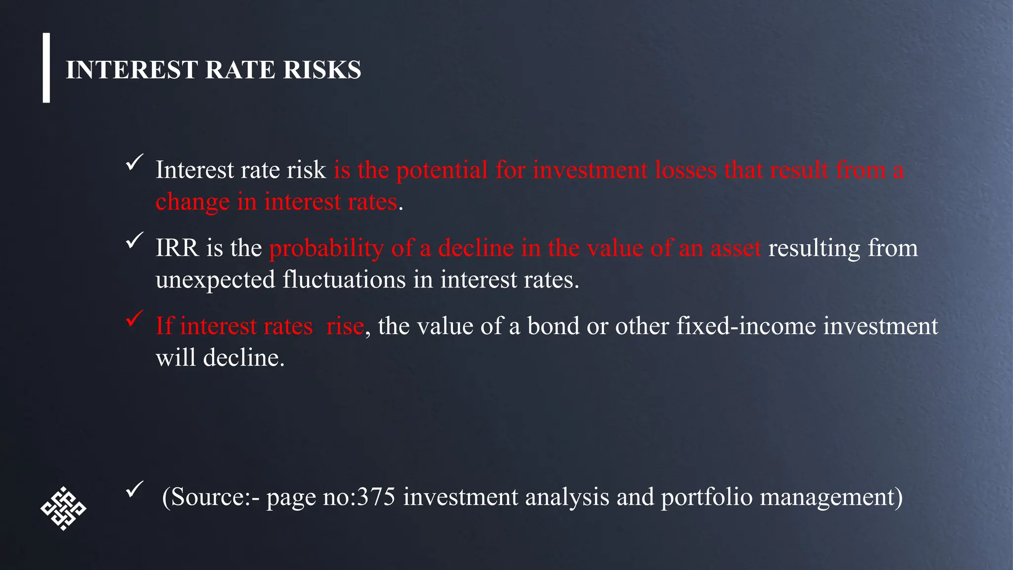 2. Interest Rates Risks and types of its | PPTX