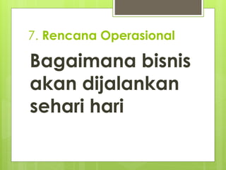 BUSINESS PLAN cara berbisnis yang baik dan benar | PPTX