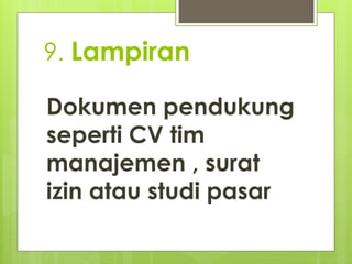 BUSINESS PLAN cara berbisnis yang baik dan benar | PPTX