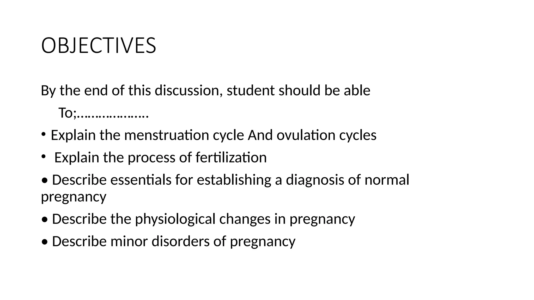 gynaecology education Normal pregnancy.pptx