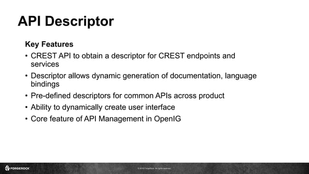NYC Identity Summit Tech Day: ForgeRock Identity Platform Overview | PPT
