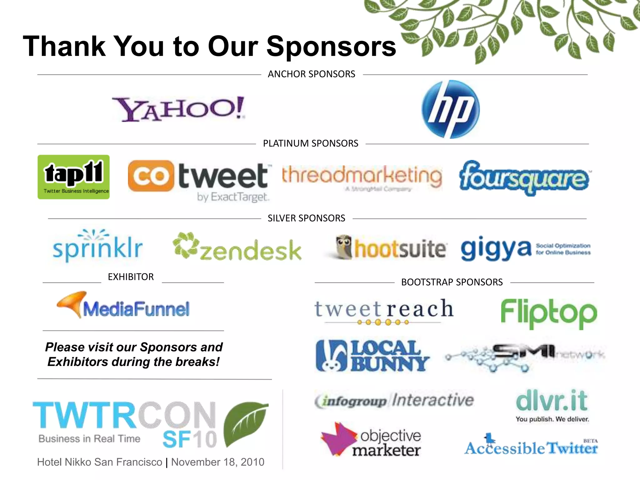 TWTRCON SF 10 BrainPop: Real-Time Advertising | PPTX