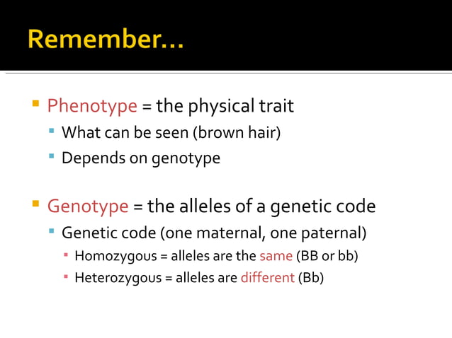 2 25 Punnett Squares | PPT