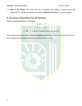 Fundamentals of Static Force Analysis () | PDF