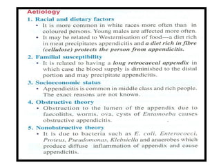 2. Acute appendicitis is the inflammation of vermiform appendix | PPTX