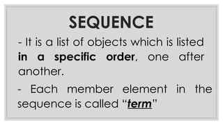 SEQUENCE Powerpoint- Garde 10 Mathematics.pptx