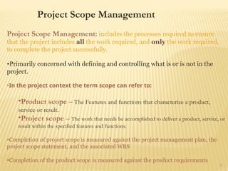 Project Scope Management_Project Management | PPT