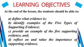 2. Five Types of Evidence (G8-Week 7).pptx