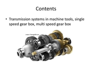 Machine Tool gear box Design using structure diagram, ray diagram and ...