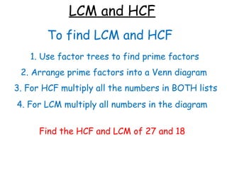 2. HCF and LCM Using Prime Factors KS3 ppt.pptx