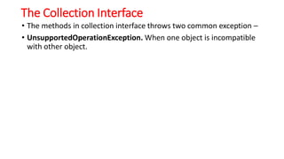 2. The Collection Interface.pdf in java with various methods | PDF