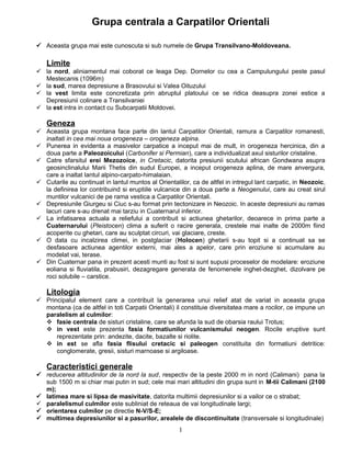 2. Grupa centrala a Carpatilor Orientali.doc