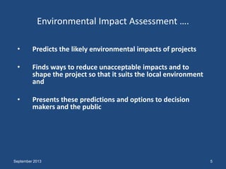 Comprehensive Environmental Impact Assessment of Development Projects | PDF
