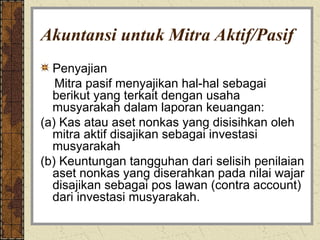 Akuntansi Akad Musyarakah dalam keuangan islam | PPT