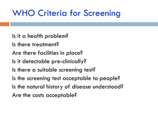 Comprehensive Overview of Medical Screening: Principles, Evaluation ...