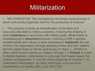 Militarization | PPTX