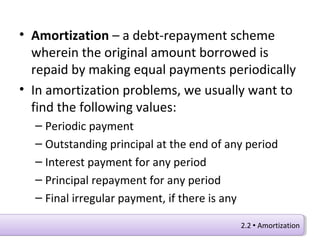 2 2amortization-110921085439-phpapp01 | PPT